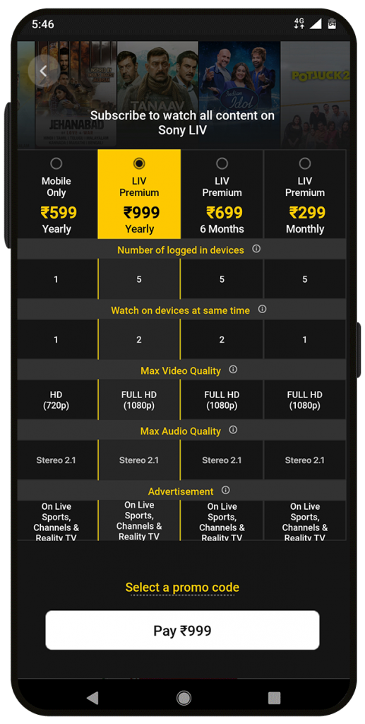 Get Flat 35% Off on SonyLIV Subscription